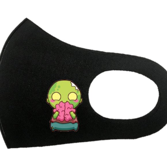 Handmade | Accessories | Cute Zombie Face Mask Washable Reusable ...